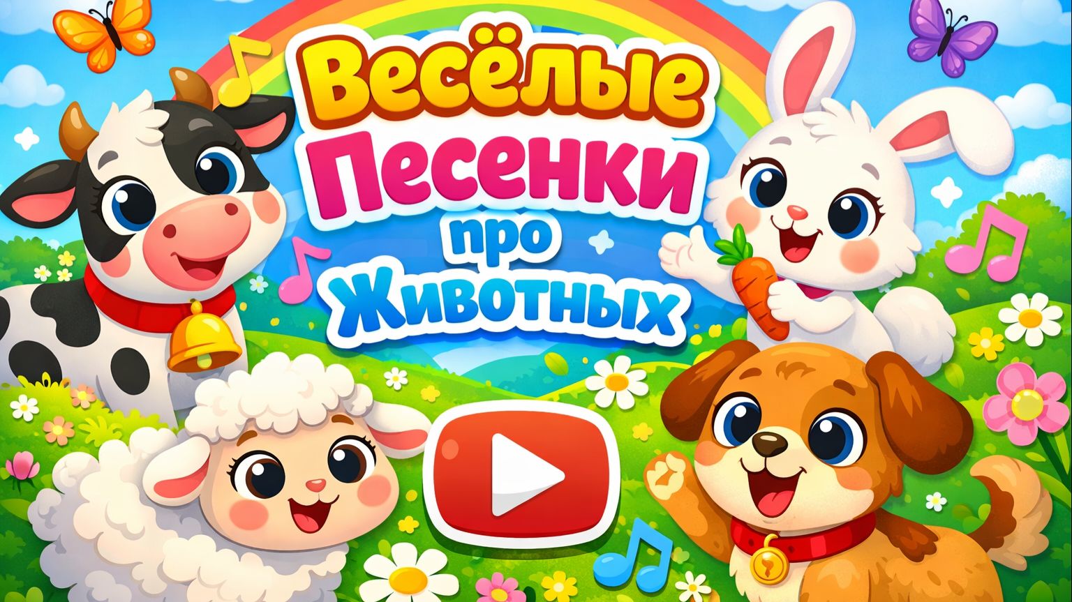 Детские песенки про животных  | Сборник песен для малышей | Весёлые песенки для малышей