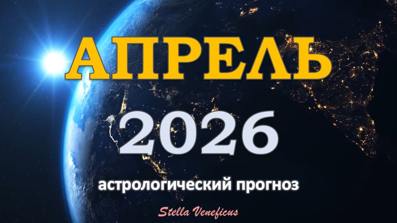 АПРЕЛЬ 2026 г. - ОБЩИЙ АСТРОЛОГИЧЕСКИЙ ПРОГНОЗ. АКТИВНОСТЬ И СКОРОСТЬ✨