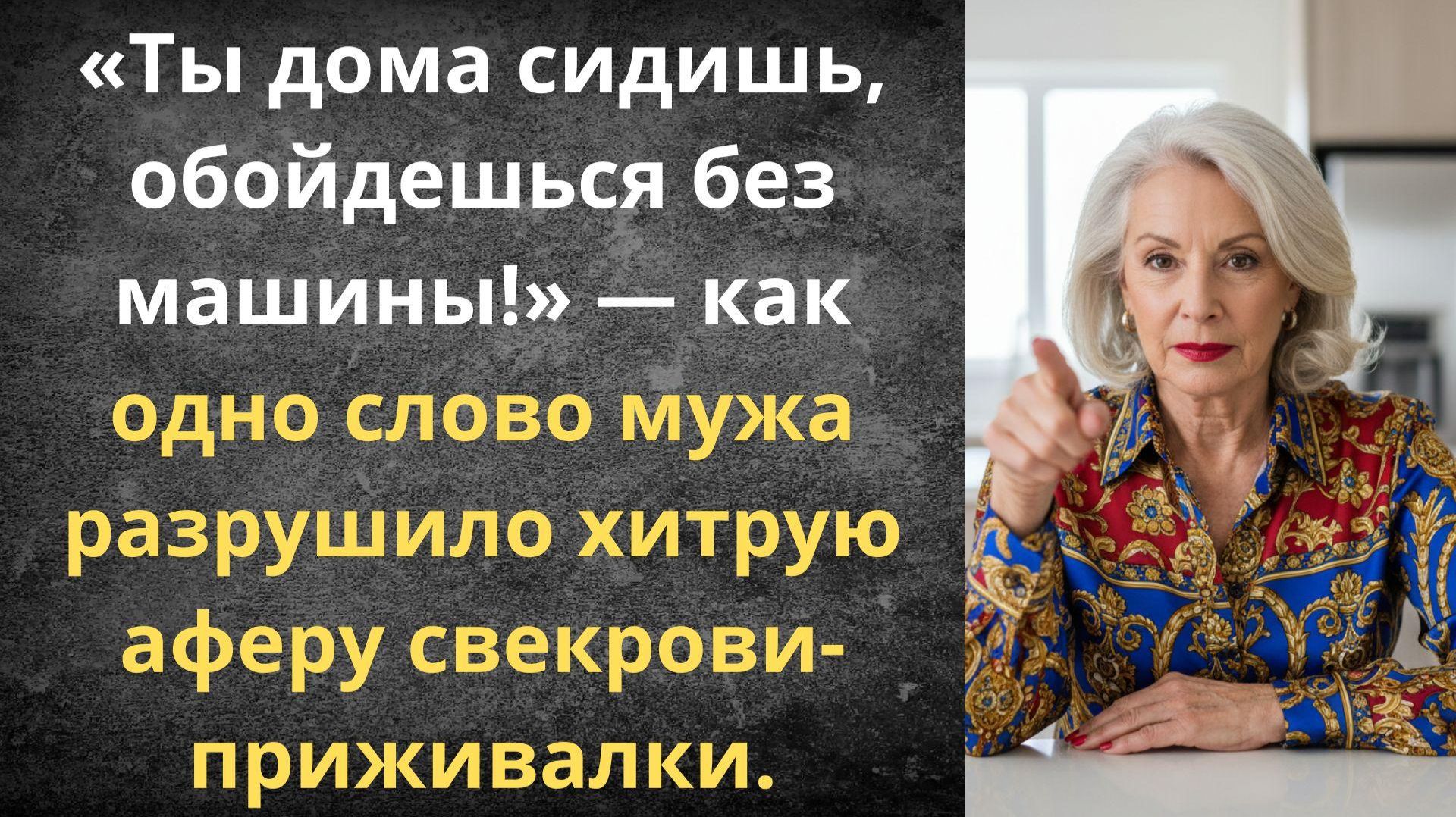 Свекровь потребовала продать машину невестки | Истории из жизни
