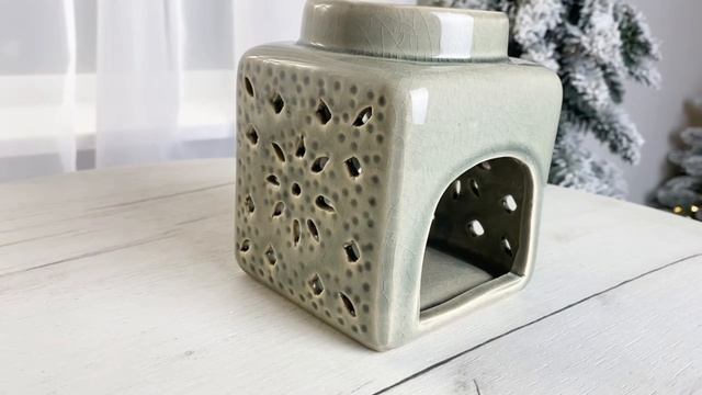 Подсвечник - ароматическая лампа 'Аль-Аури', керамика, дымчатый, 12 см, 095702030-2