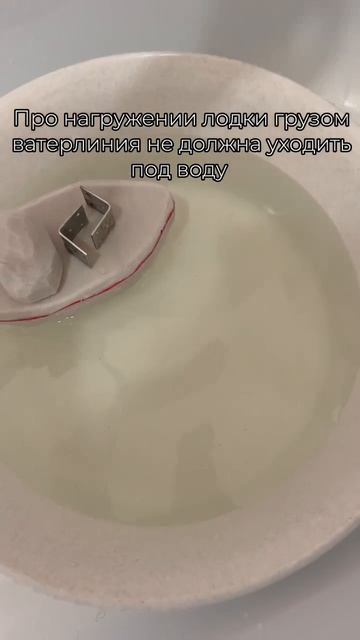 Опыт 3. Плавание судов. Физика 7 класс