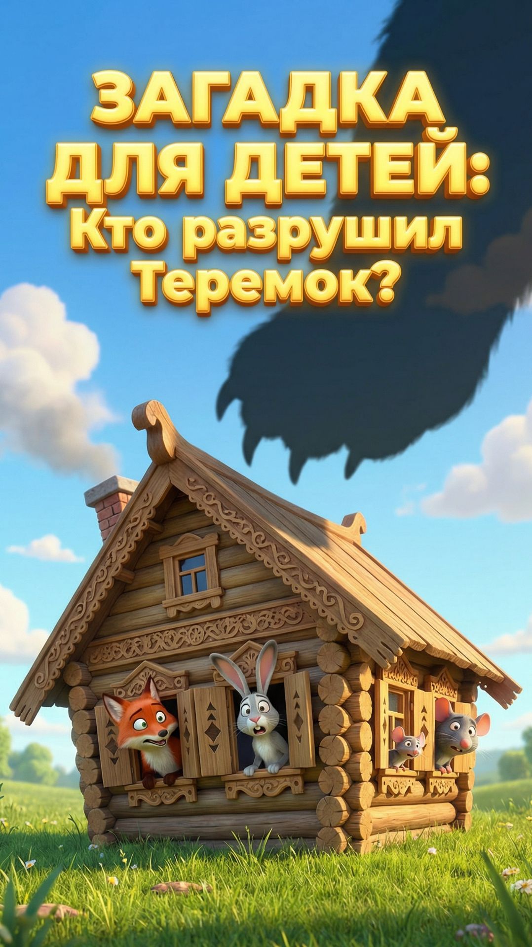 Интерактивная загадка для детей: Кто разрушил Теремок? | Русские сказки