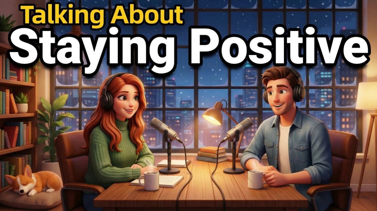 Talking About Staying Positive in English | Daily English Conversations | Easy English Podcast