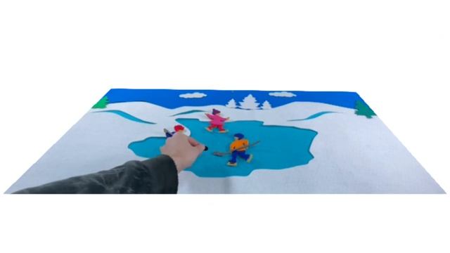 Игра-пособие для детей 3+ "Зимние каникулы"