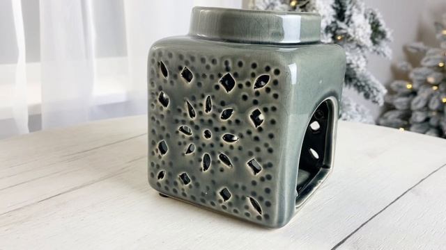 Подсвечник - ароматическая лампа 'Аль-Аури', керамика, графитовый, 12 см, 095702030-3