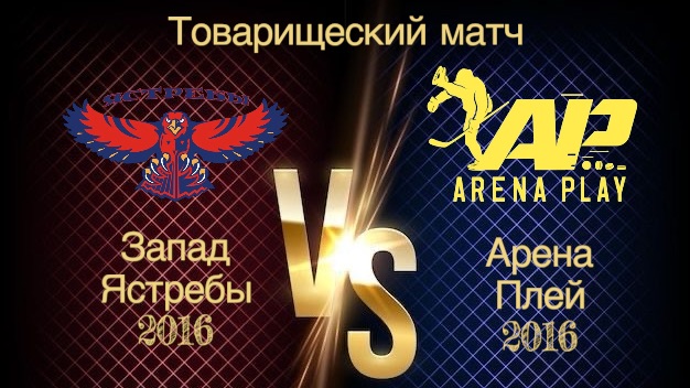 Детский хоккей. Товарищеский матч. Ястребы Запад и Арена Плей.