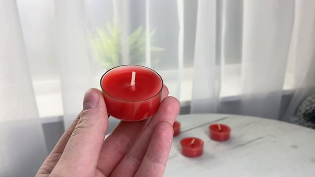 Набор ароматических свечей КЛУБНИКА, 3.8х1.6 см, 4 шт., 0431-свеча