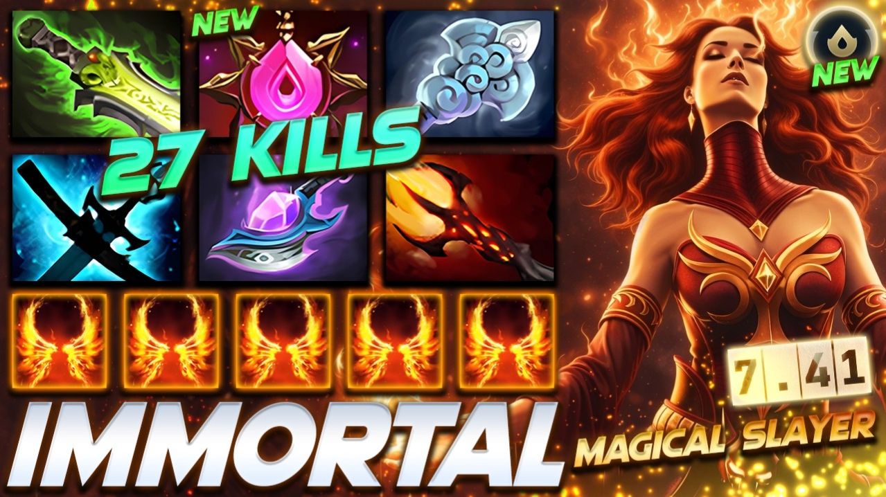 [7.41] Lina Super Carry — профессиональный геймплей в Dota 2 [Смотри и учись]