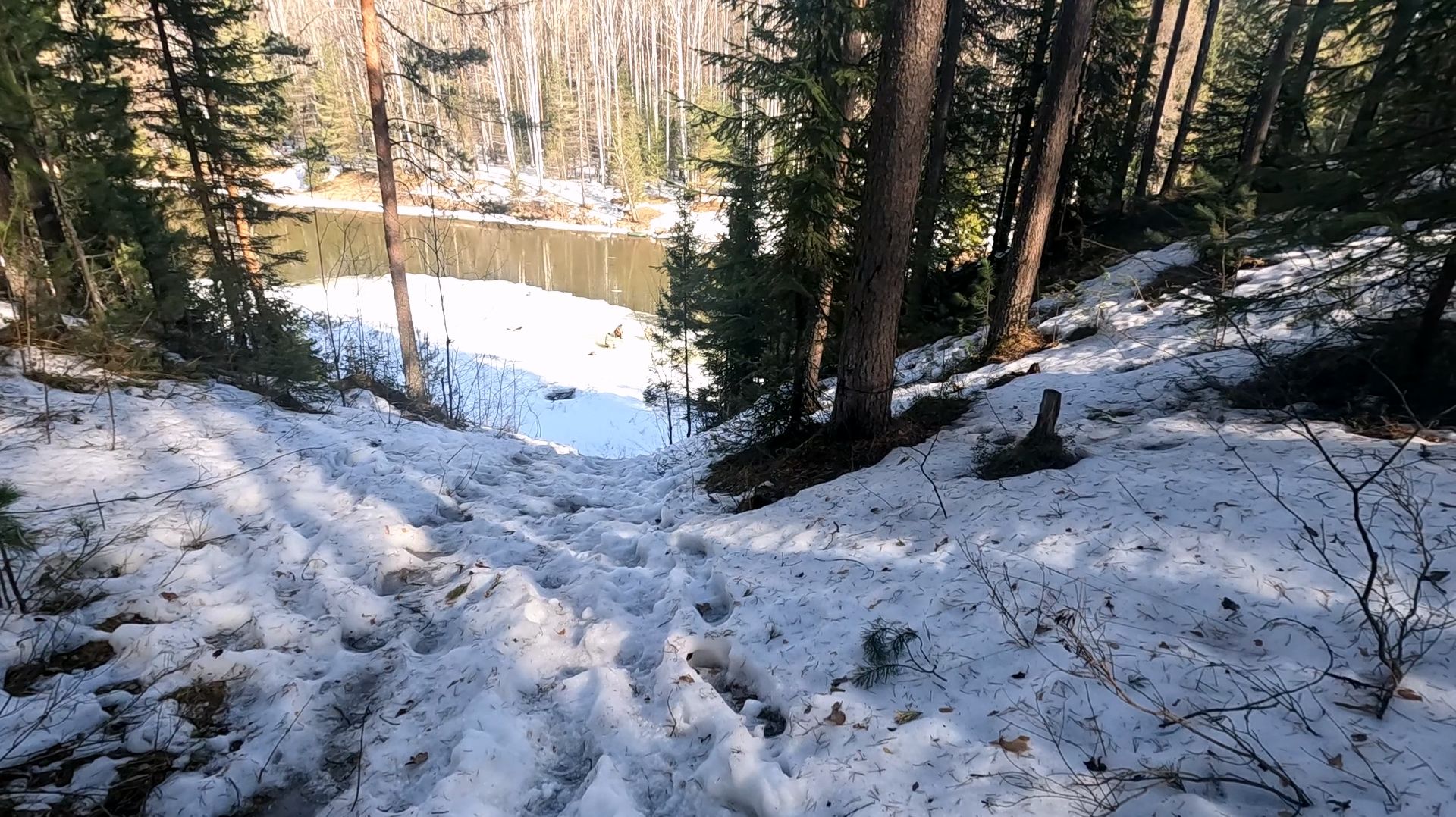 РЫБАЛКА В МАРТЕ НА РЕЧКЕ.# 3