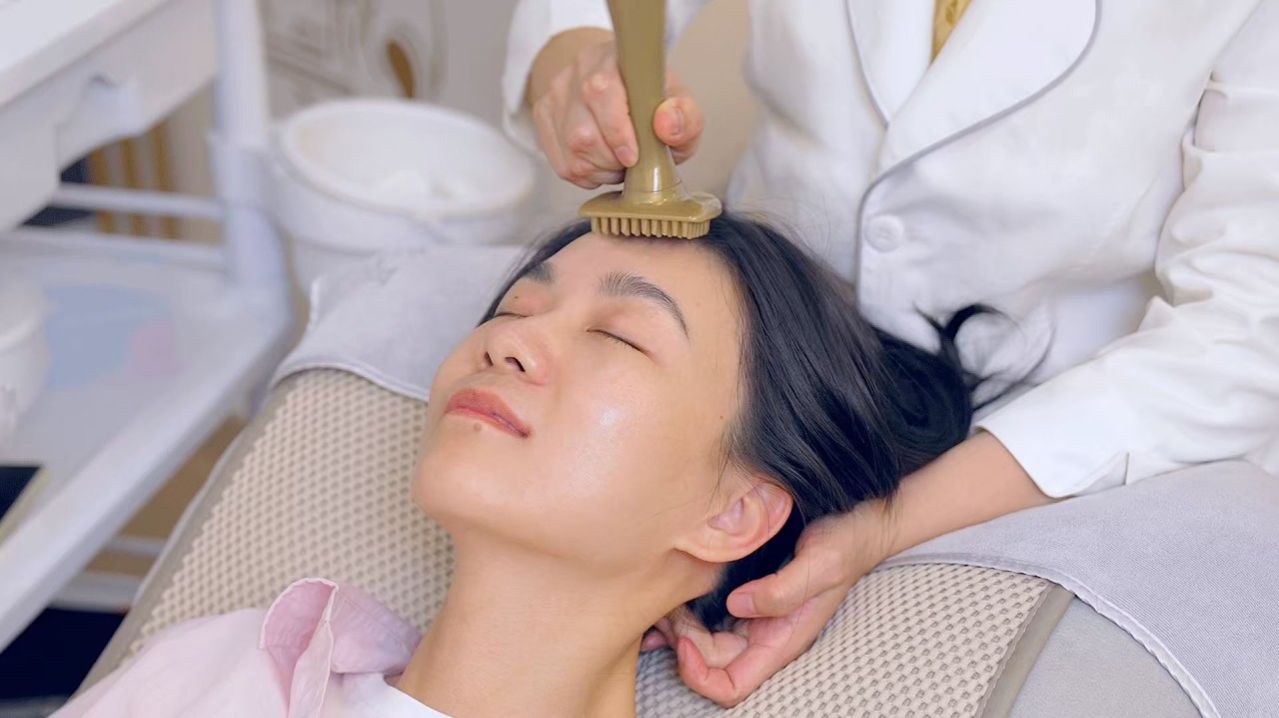 ASMR Sleepy Guasha Scalp Massage ｜ Satisfying Scalp Scratching Sounds