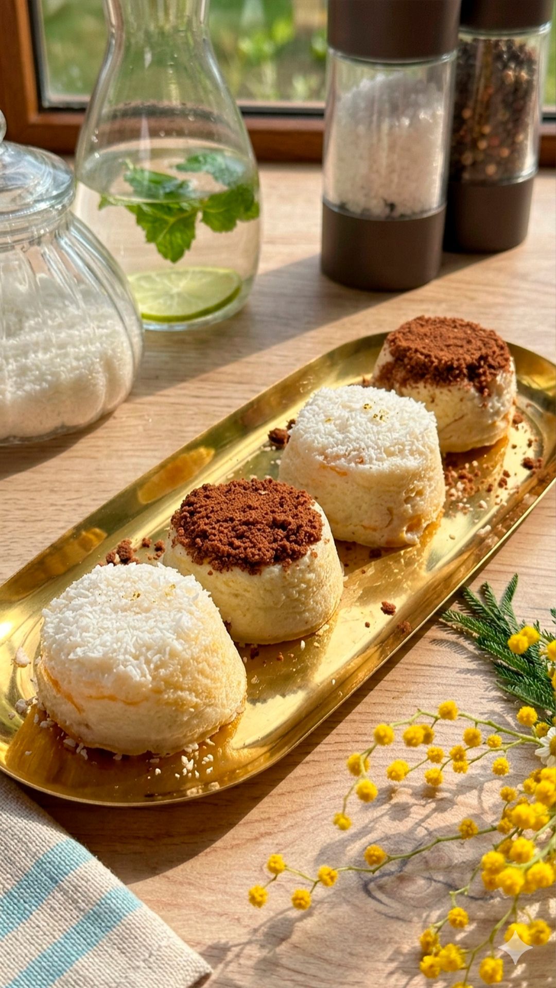 СМЕТАННЫЙ ДЕСЕРТ С ПЕРСИКАМИ И КОКОСОМ - нежный, домашний и очень быстрый в приготовлении.