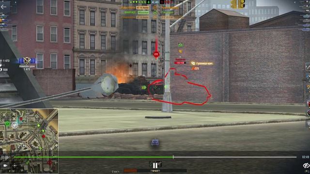 WoT Blitz Тяжелый бой на респе за Нью-Бэй. #16