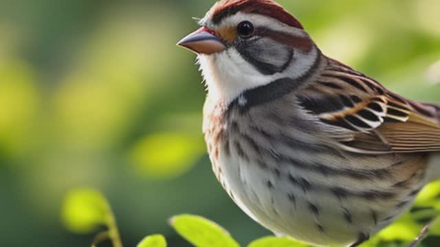 Звук природы. Птицы. Пение Воробья утром весной в деревне