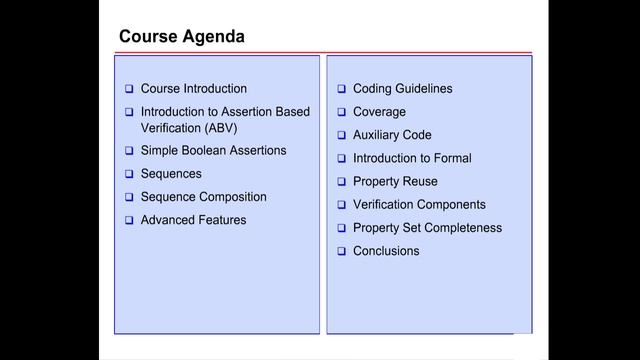 SystemVerilog Assertions | Module 01 SystemVerilog Assertions