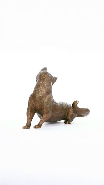 Статуэтка бронзовая "Русская голубая кошка". Артикул 300068. https://феникс.art