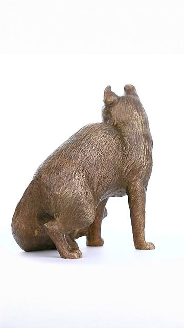 Статуэтка бронзовая "Шиншилла кошка". Артикул 300067. https://феникс.art