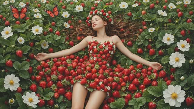 🌸 Платья из живых цветов: девушки, сотканные природой | Невероятные наряды из лепестков и листьев