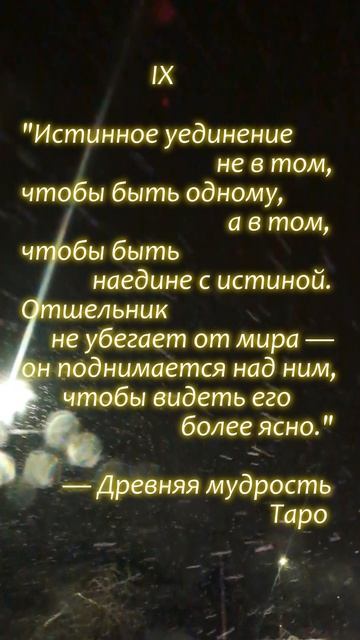 IX Отшельник