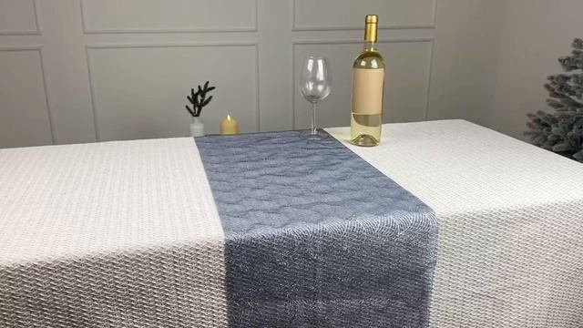 Ткань для декорирования ИЗЯЩНЫЙ ОРНАМЕНТ, ракушки, голубая, 35x200 см, 611586-2