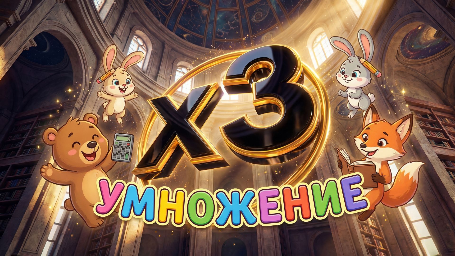 Таблица умножения на 3 ✖️ Легко, Понятно и Красиво