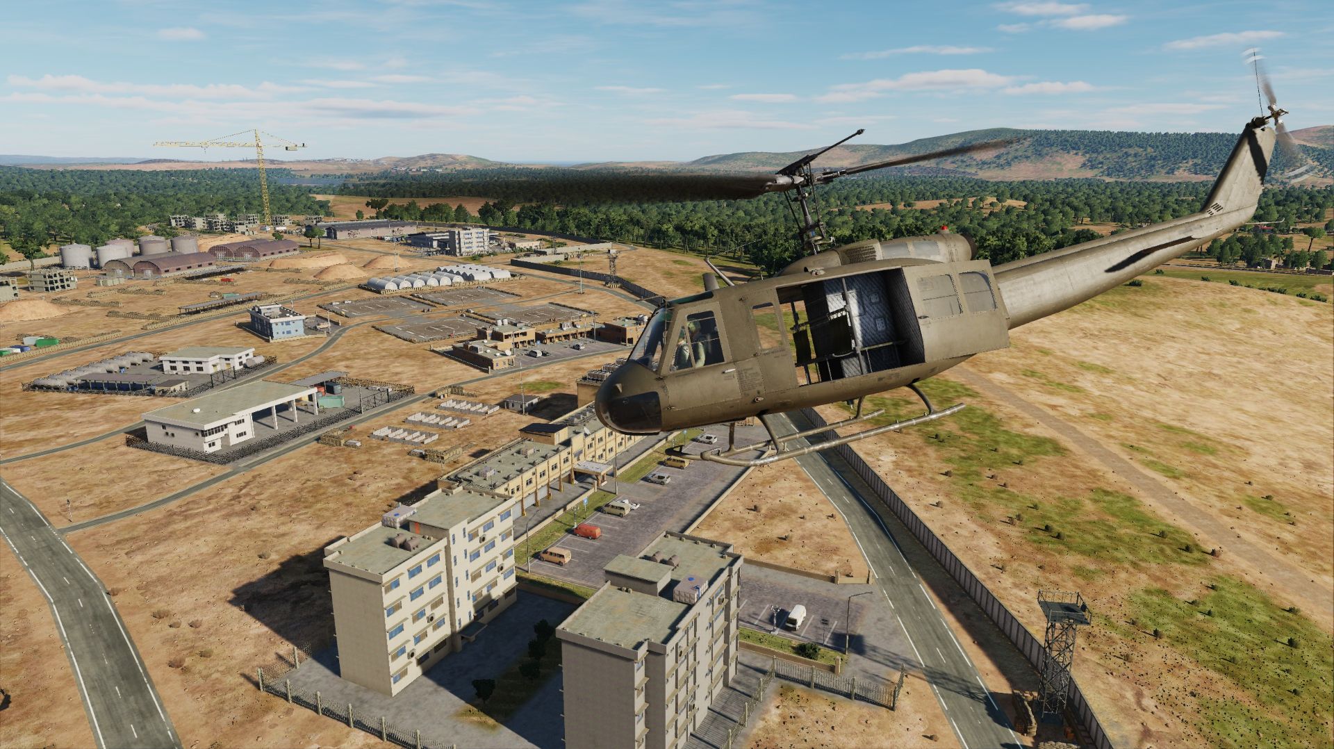 DCS: Syria Map - Flying over a military base in Israel