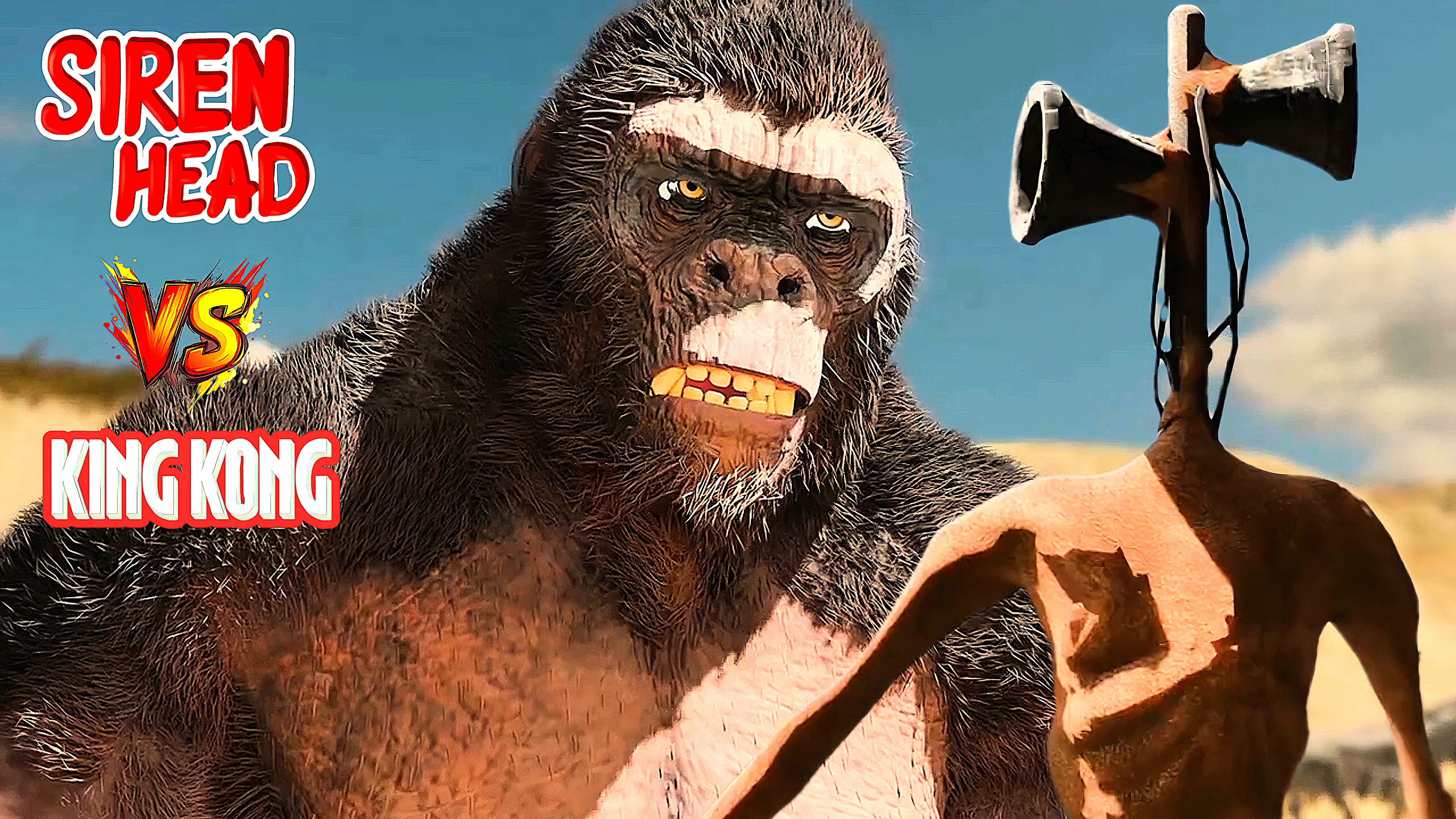 📢 СИРЕНОГОЛОВЫЙ 📢 - против КИНГ КОНГА. Кто круче? SIREN HEAD или KING KONG.