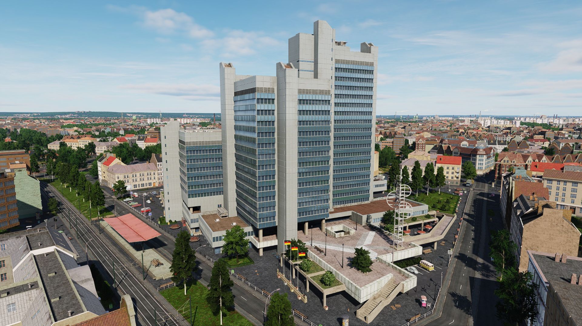 DCS: Cold War Germany - Bonn City Tour on Willys