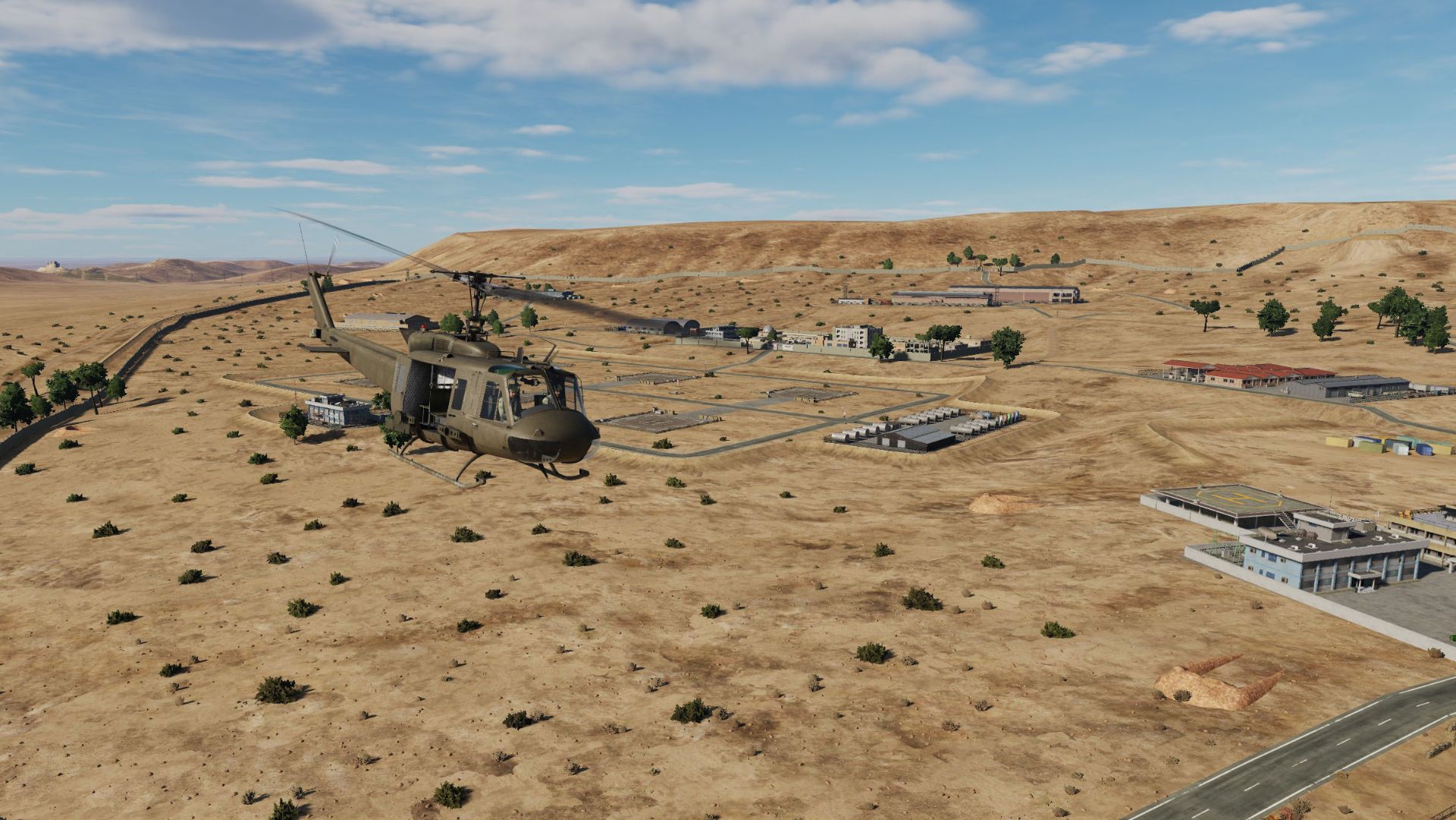 DCS: Syria Map - Flying over the military base in Palmyra