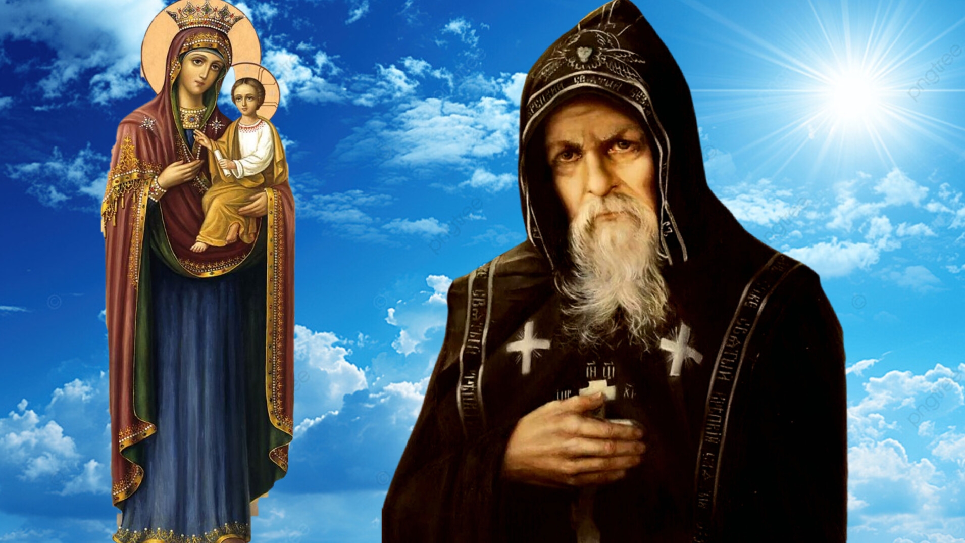 В СИЯНИИ СВЕТА ЯВИЛАСЬ ПРЕСВЯТАЯ БОГОРОДИЦА И УКАЗАЛА РУКОЙ НА НЕБО..СТАРЕЦ СЕРАФИМ ВЫРИЦКИЙ ч.10