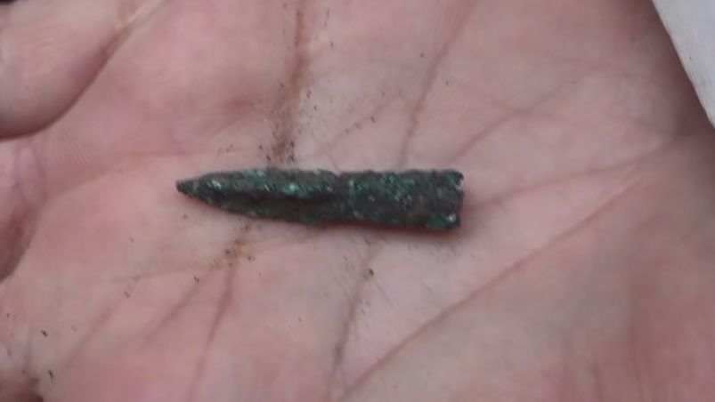 Скифский наконечник стрелы из раскопа по улице Украинской, 101