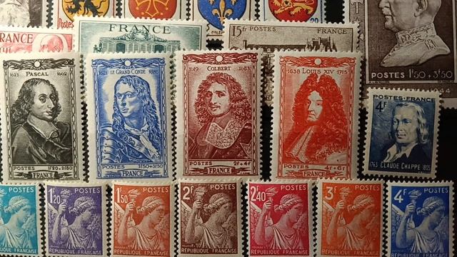 Письмо с марками Франции 1944г. филателия марки хобби stamp philately hobby