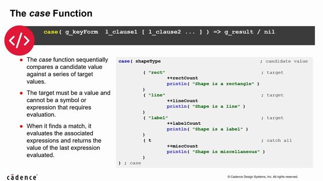 SKILL | 6. SKILL Flow of Control