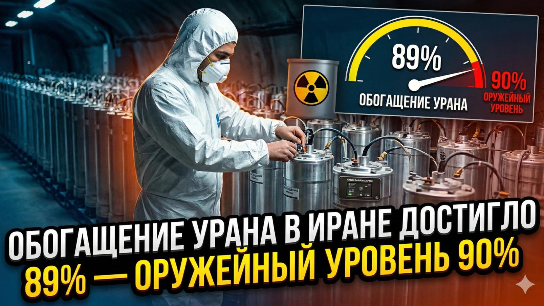 💣 СЕНСАЦИЯ: Иран на пороге ядерного оружия - 89% обогащения, остался всего 1% до бомбы