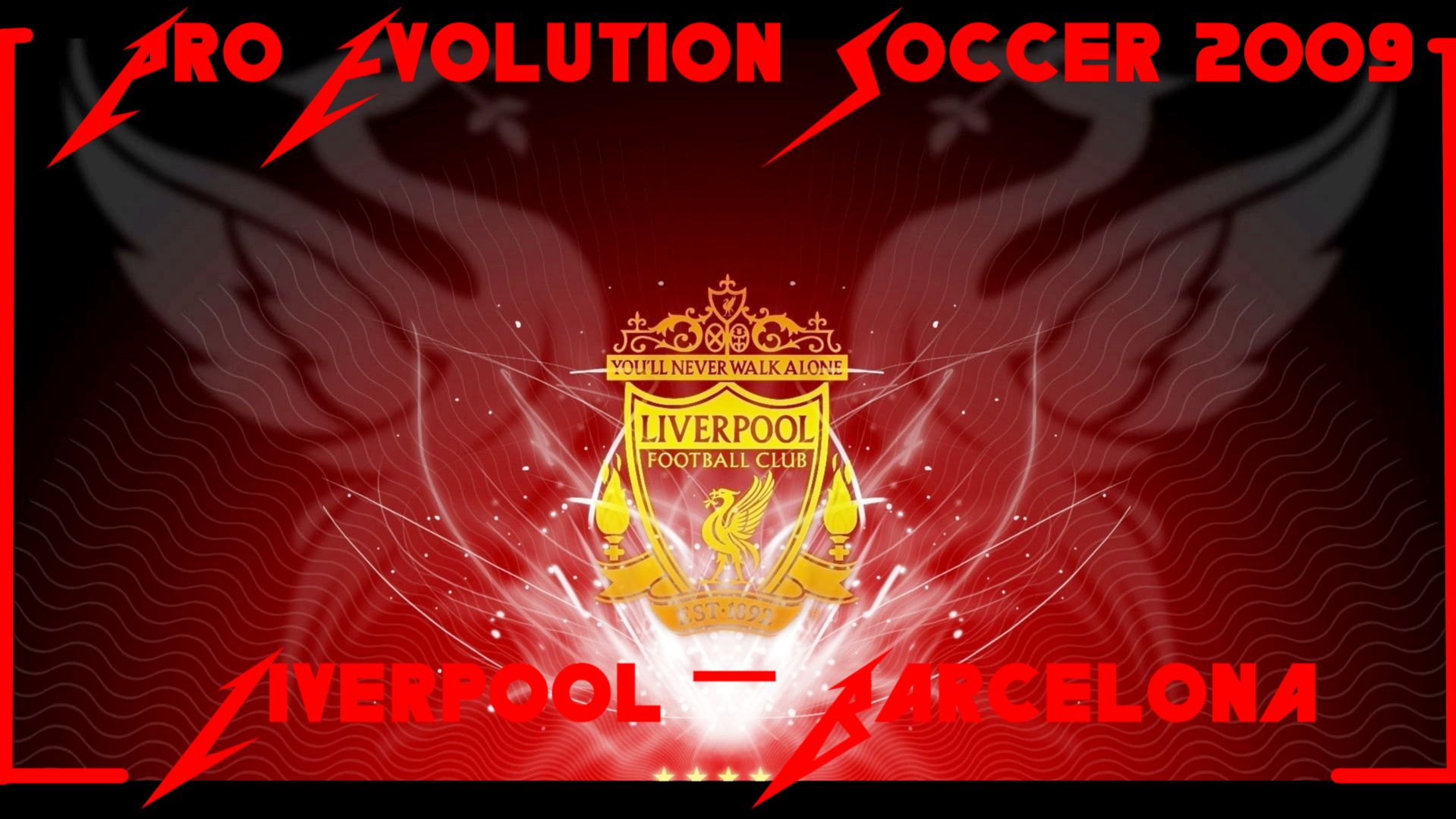 Ливерпуль — Барселона • Сложность: мастер · СУПЕРматч • Pro Evolution Soccer 2009