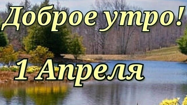 С добрым апрельским утром. Роскошная музыкальная открытка.