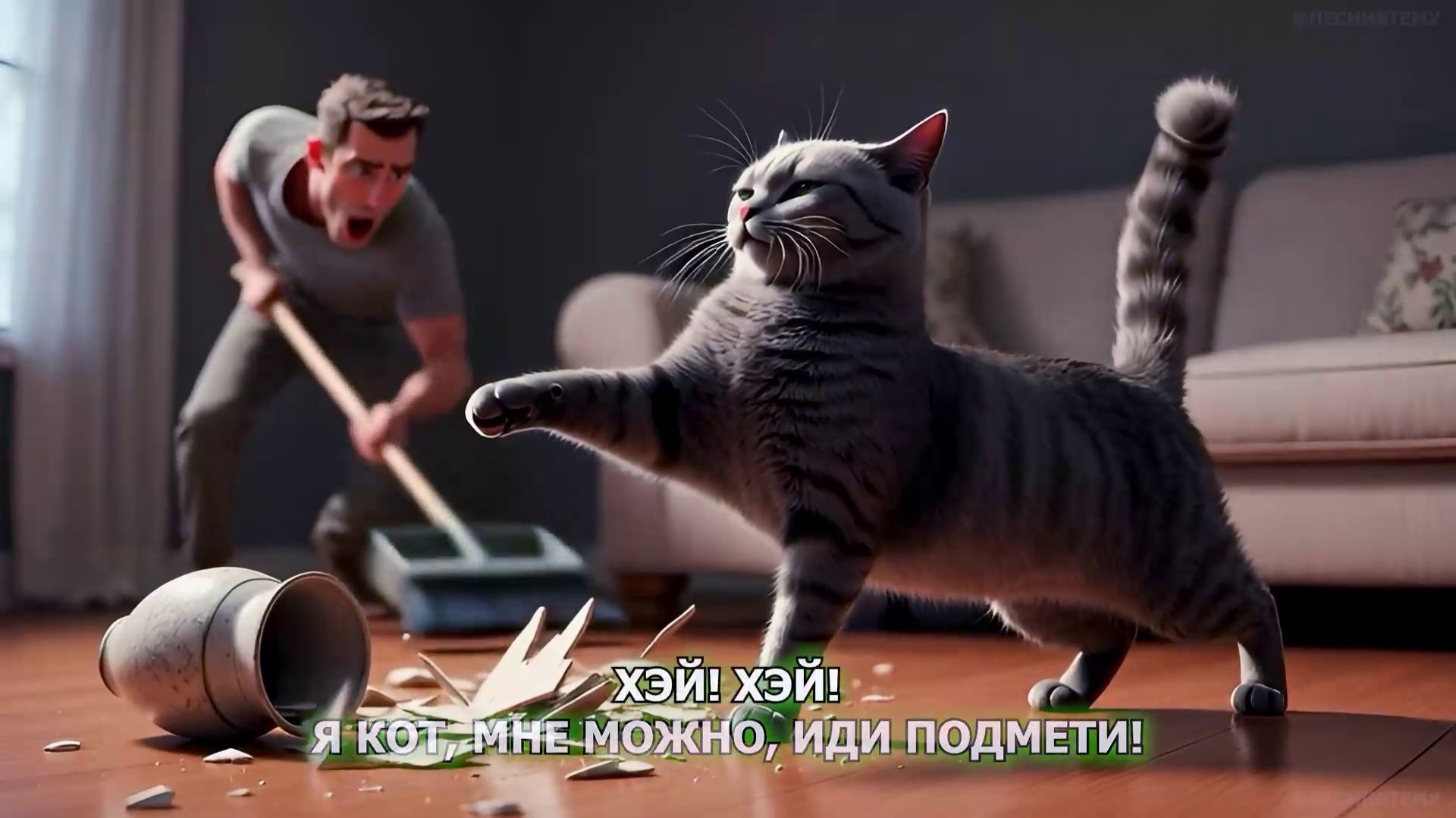 Песня про кота [ai кусь-лизь-тыгдык клип]