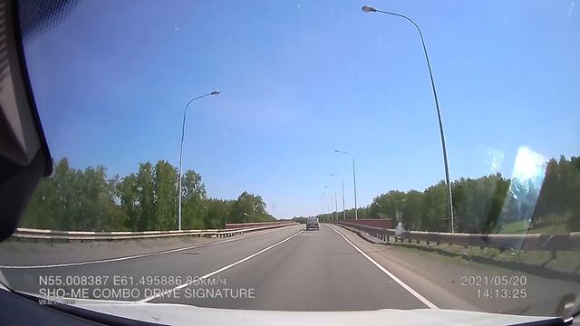 На машине из Башкирии в Новосибирск . День первый ч.6 Объездная Челябинска