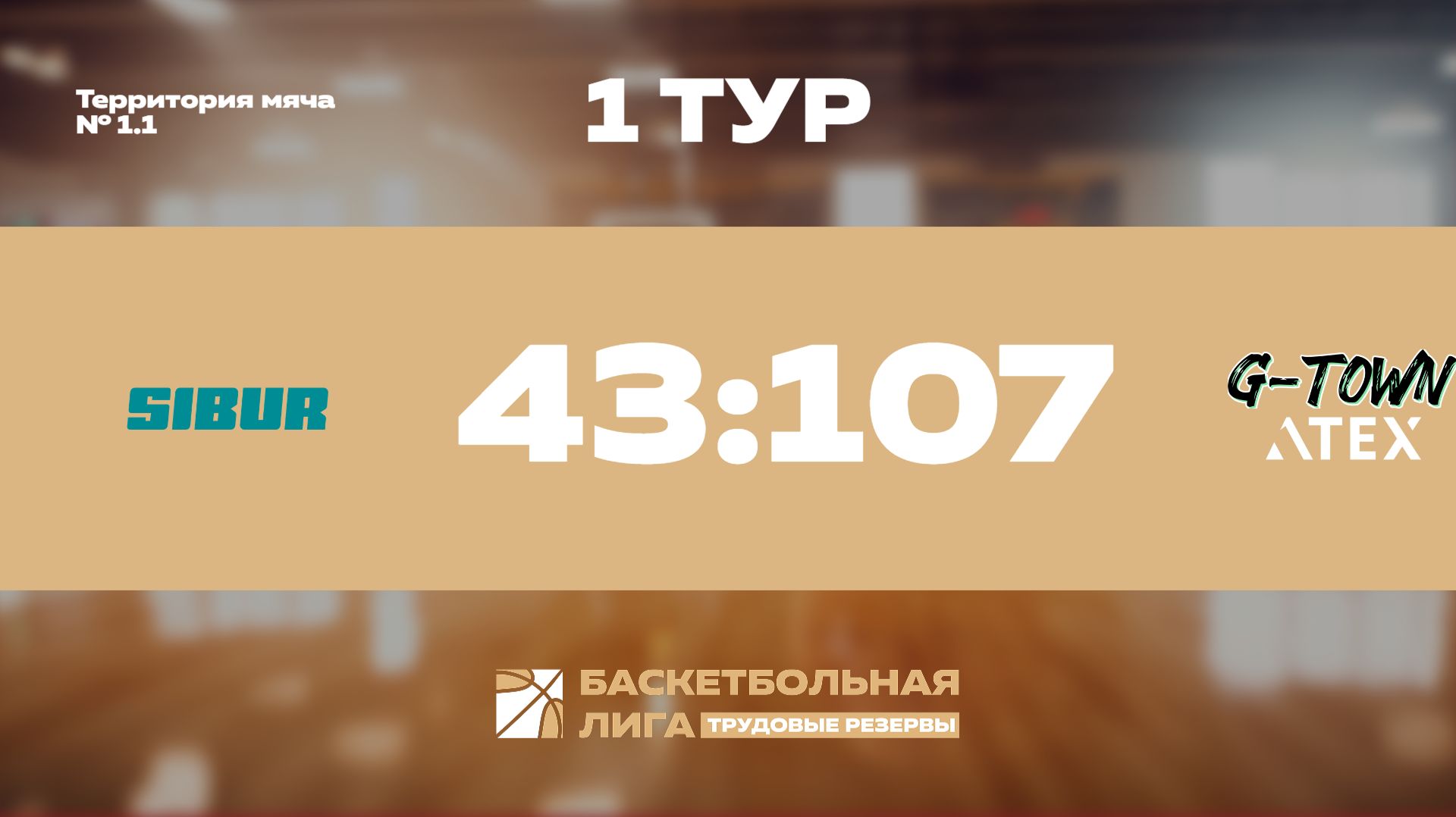 Обзор | 1 тур | СИБУР - G-Town ATEX