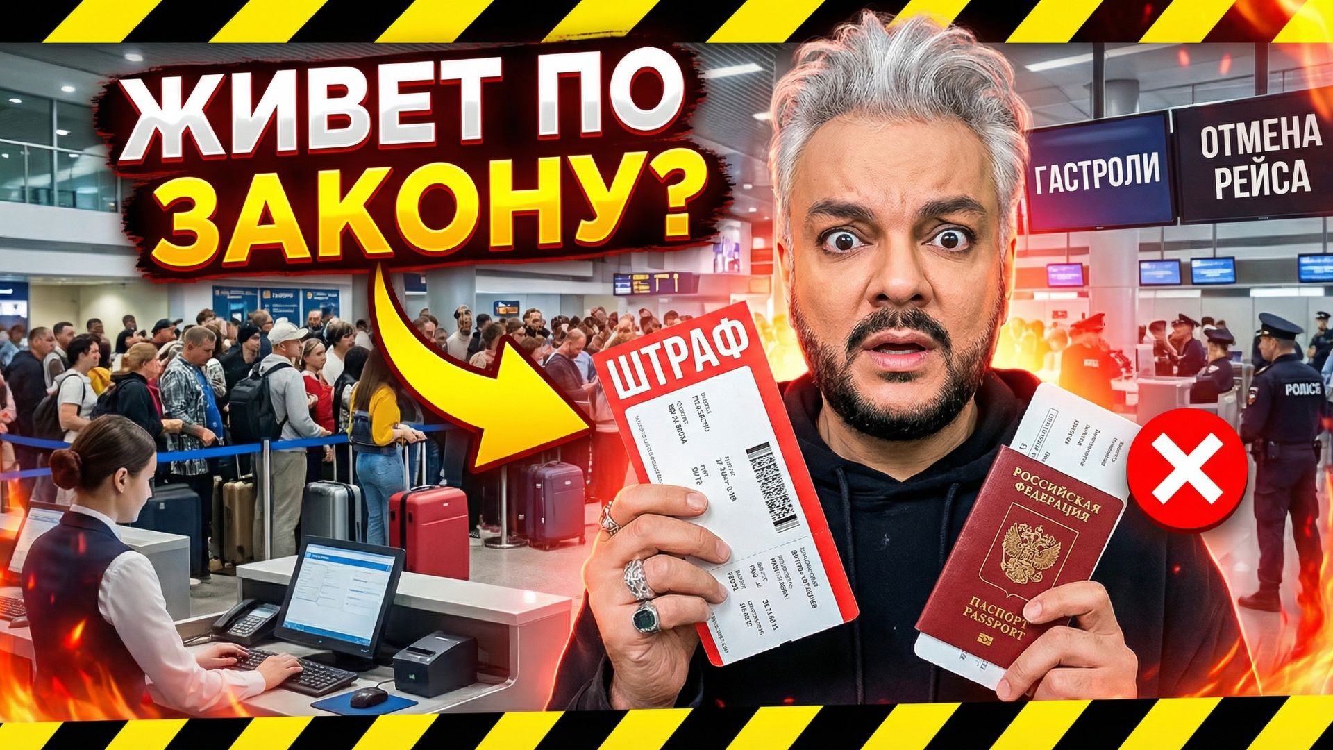 Как наказали Киркорова за курение в аэропорту?