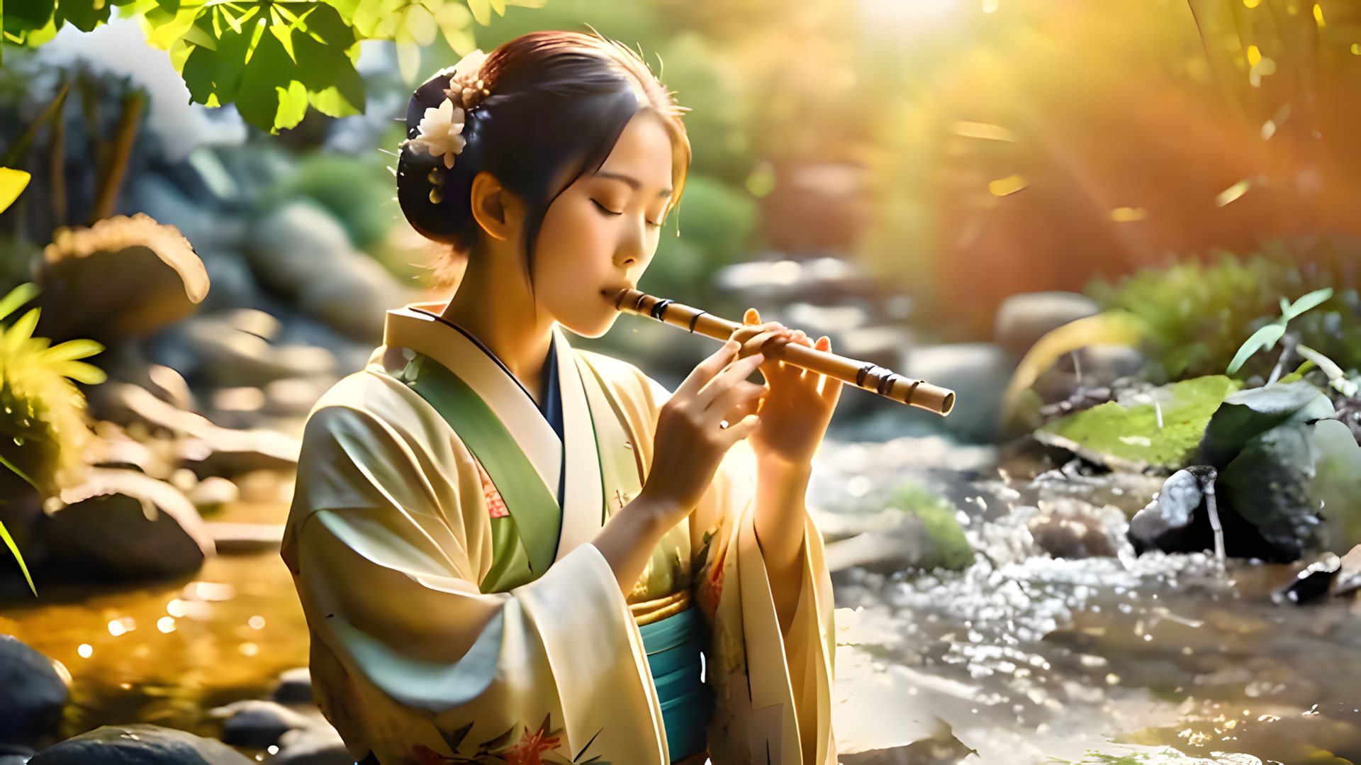 Целебная музыка 432 Гц – Целебная флейта | Пение ОМ | Избавление от негативной энергии, покой. 🕉️