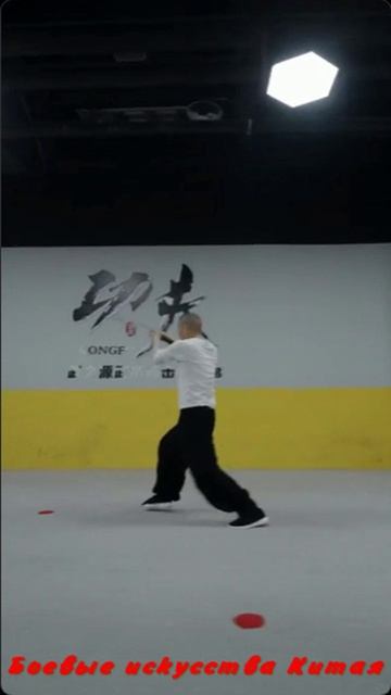 Разящий двуручный меч в движении