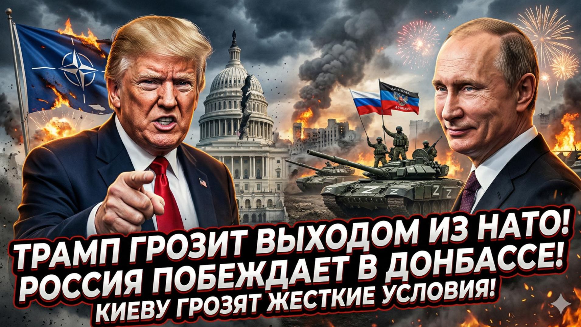 🔥Меркурис | Двойной удар по Киеву:Трамп рушит НАТО, Россия забирает Донбасс и ужесточает требования
