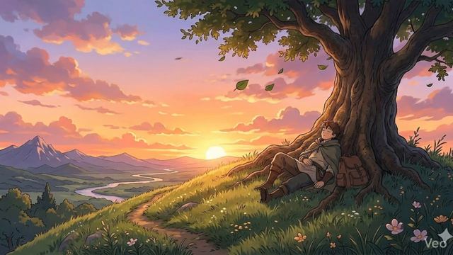 5 Часов Средневековый Lofi 🌿 Спящий путник | Расслабляющая музыка для сна и учебы, пение птиц