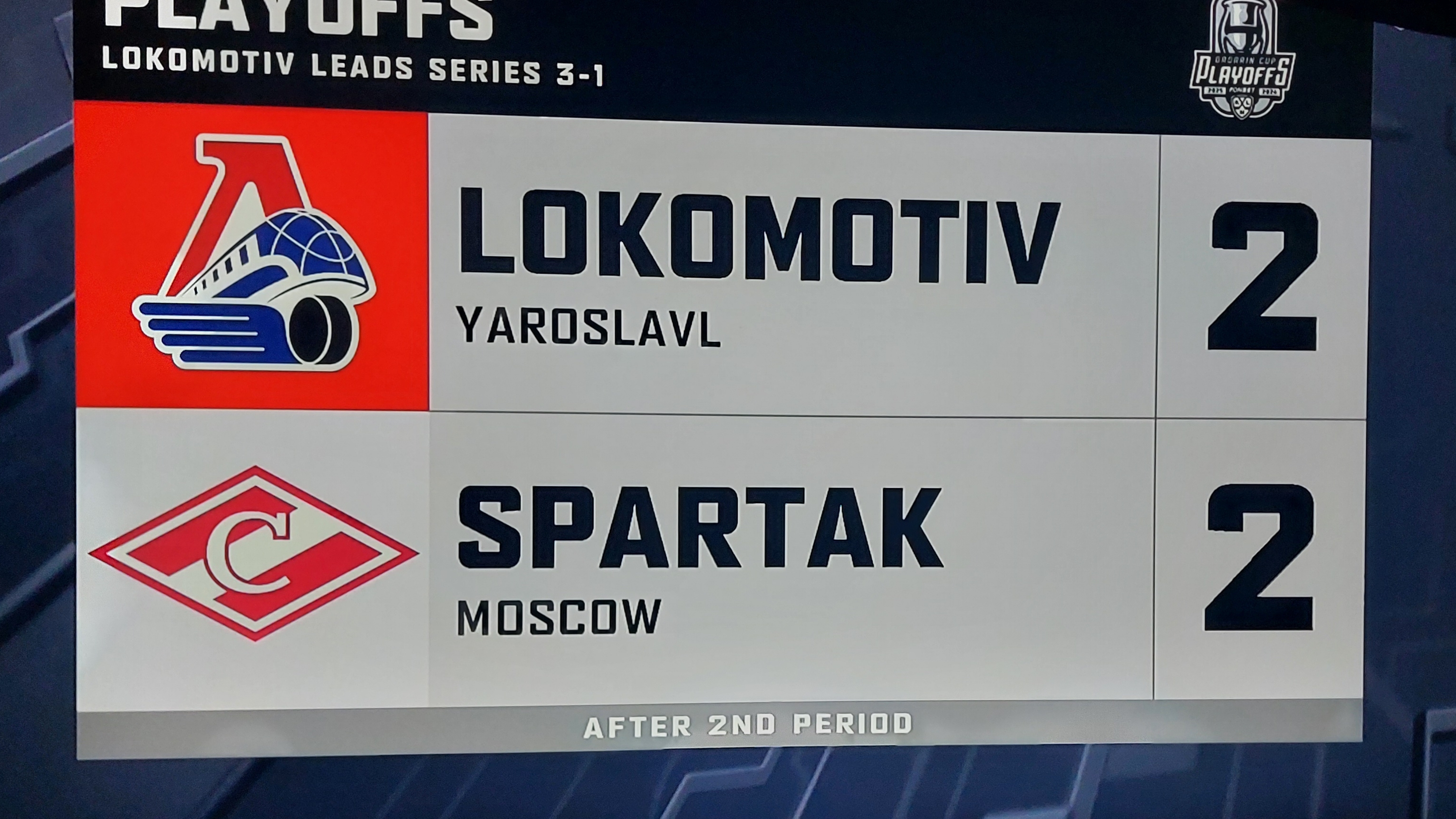 Хоккей. Плей - офф 1/8 финала Локомотив - Спартак