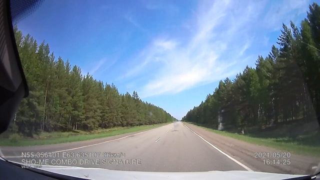 На машине из Башкирии в Новосибирск . День первый ч.8 Проезжаем Курган.