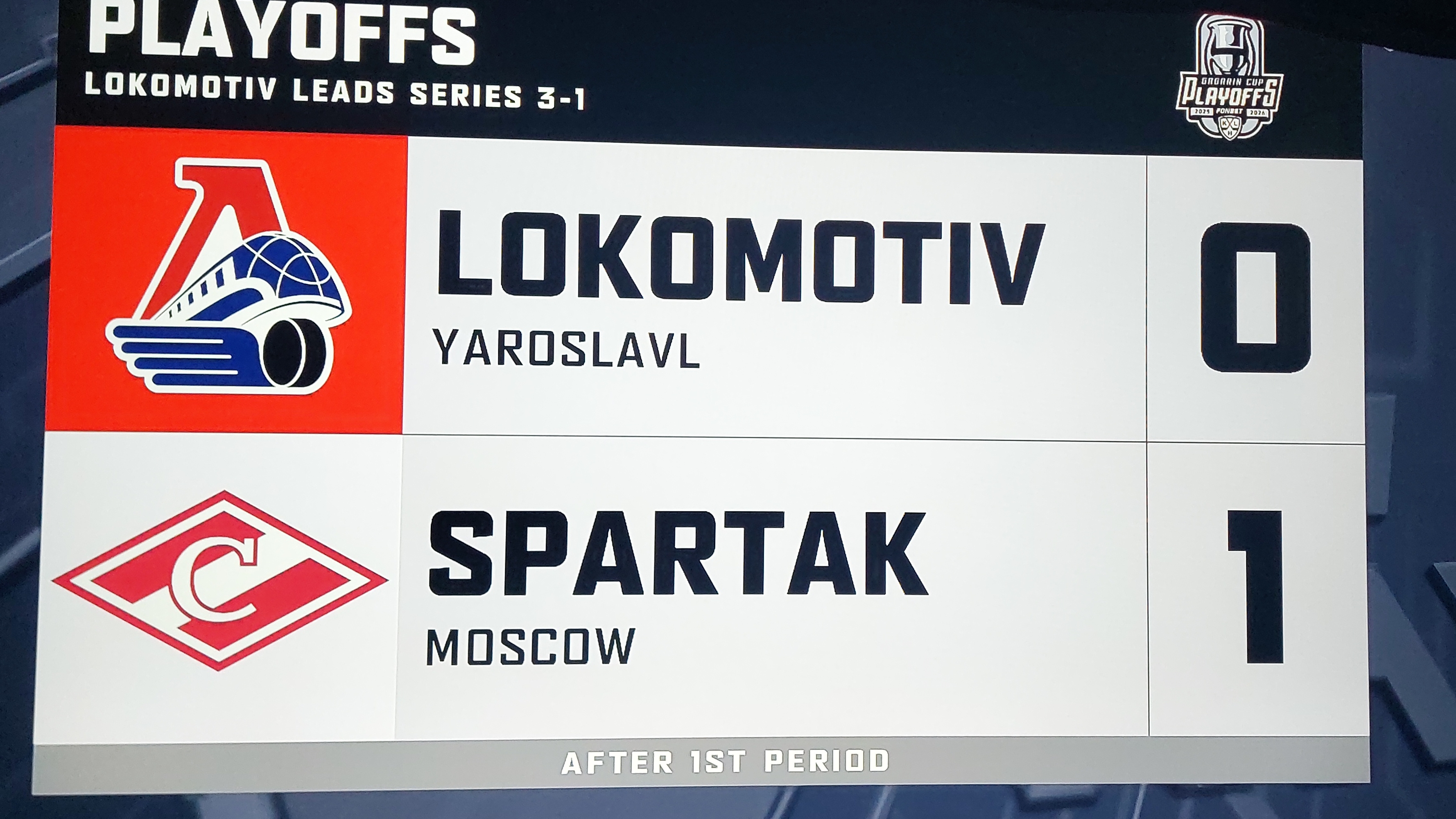 Хоккей. Плей - офф 1/8 фиала Локомотив - Спартак