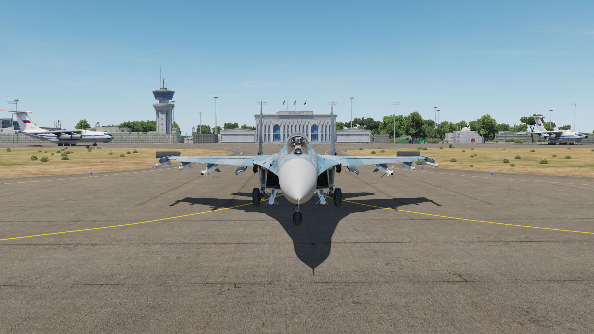 DСS: Syria Map - Su-27 on Hmeimim Air Base.