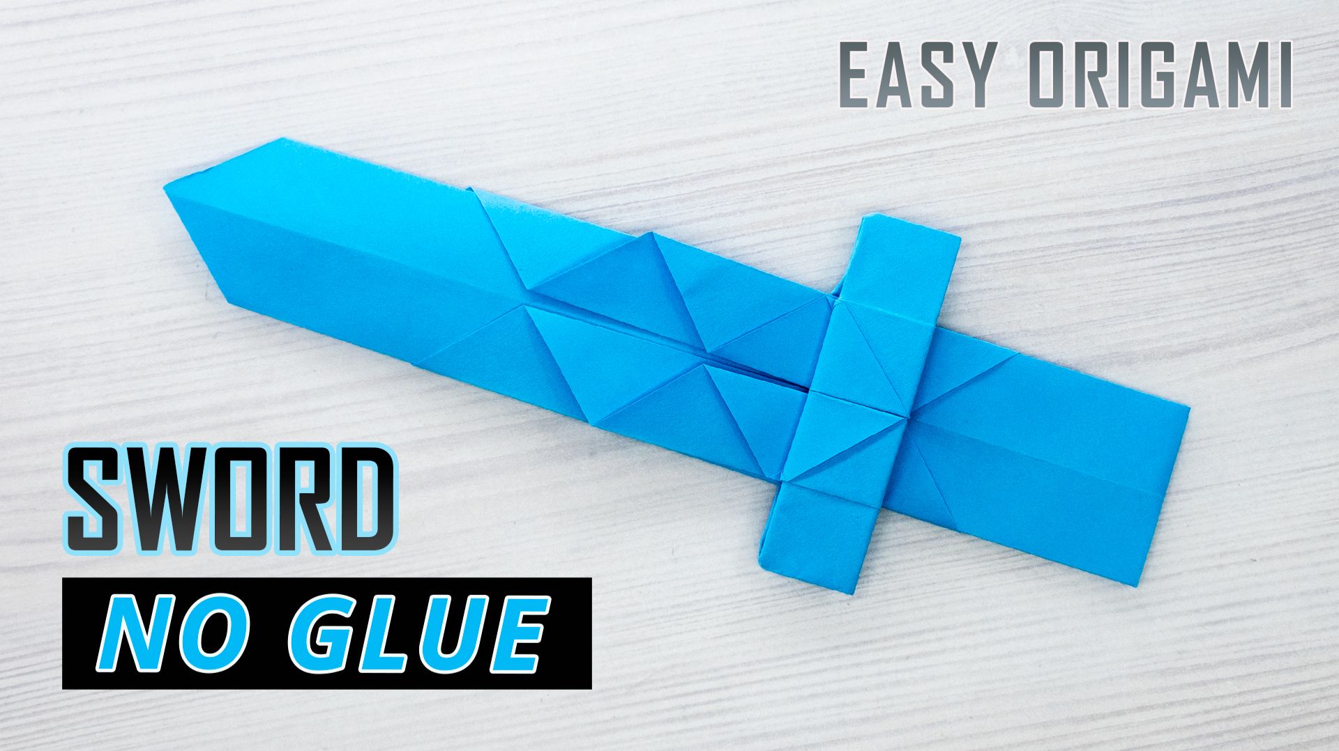 Превратите бумагу формата А4 в реалистичный меч за считанные минуты