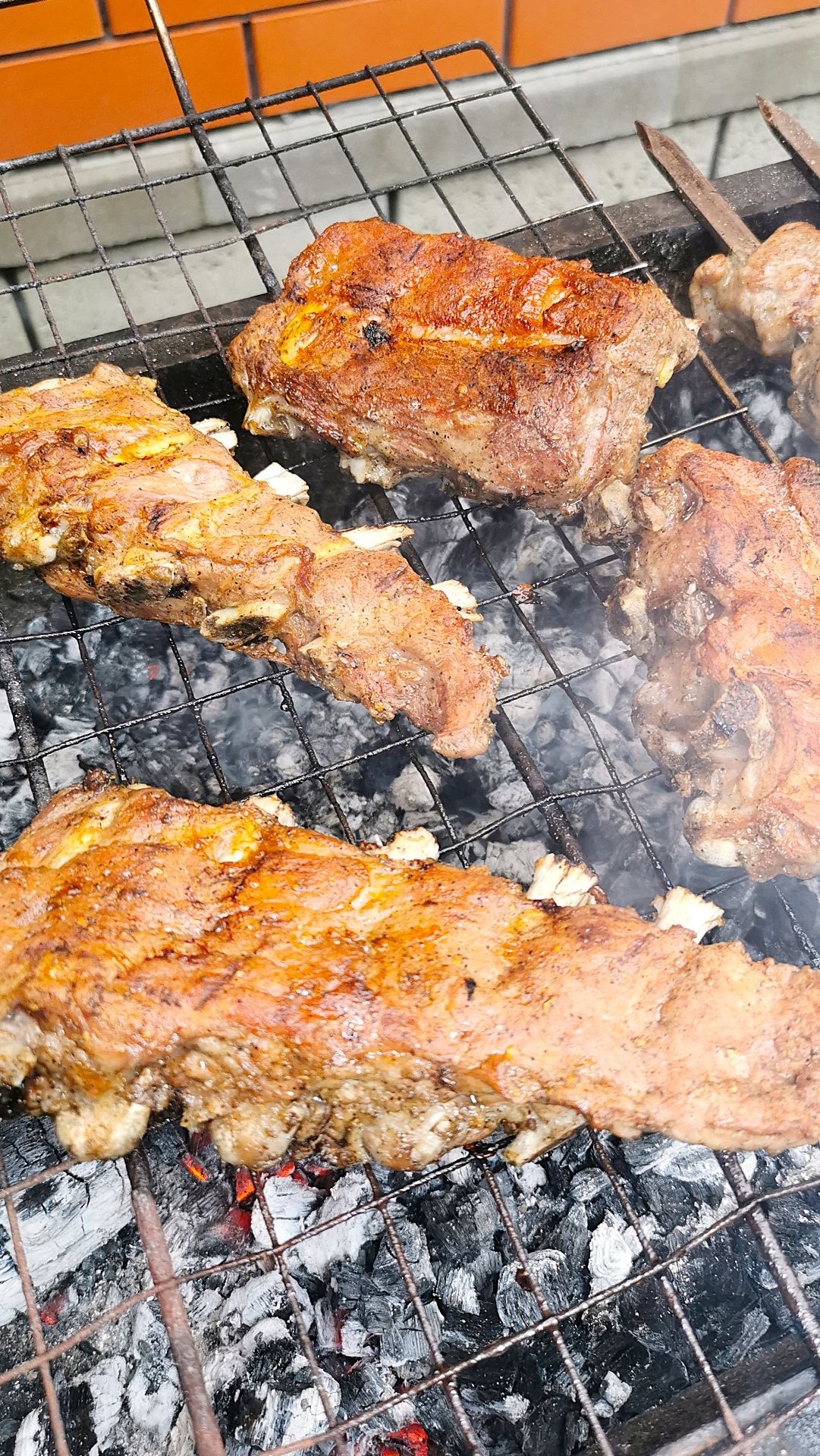 Весенние ребра на мангале  shorts