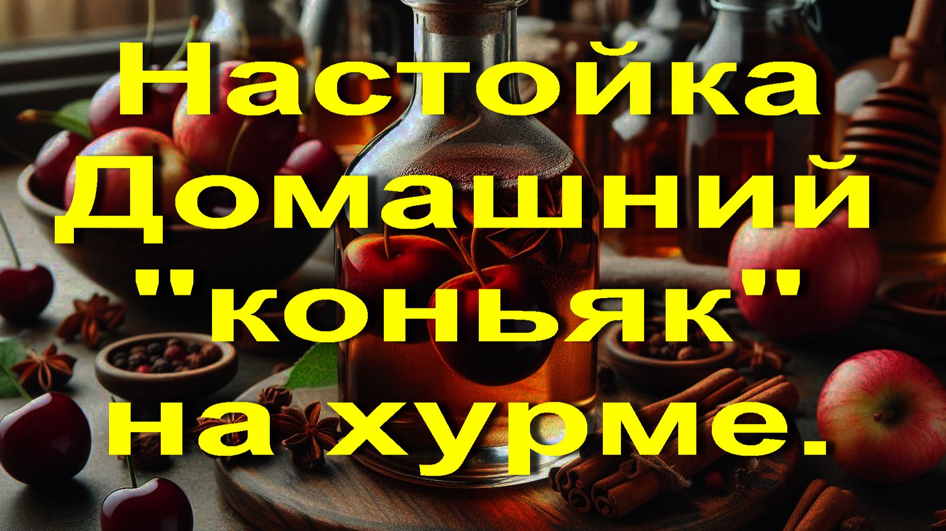 Настойка Домашний "коньяк" на хурме.